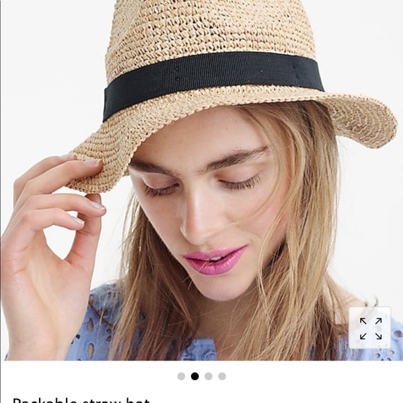 J. Crew | Accessories | Jcrew Packable Straw Hat | Poshmark